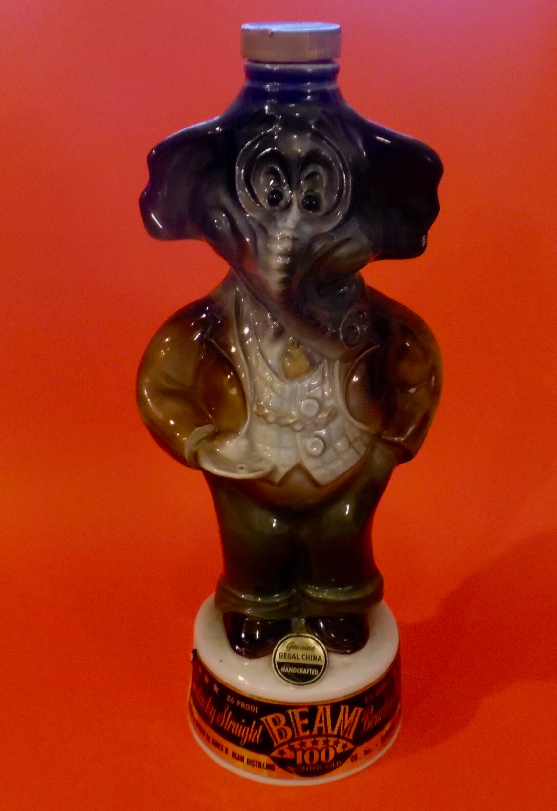 ELEPHANT JIM BEAM Decanter Kentucky Straight Bourbon Whiskey | Etsy