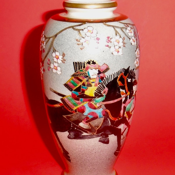 Japanese Satsuma Samurai Vase - Etsy