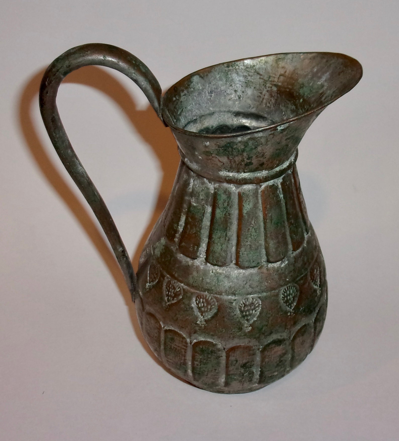 ANTIQUE PITCHER CHINA Metal Silver Wash Tin Over Copper - Etsy