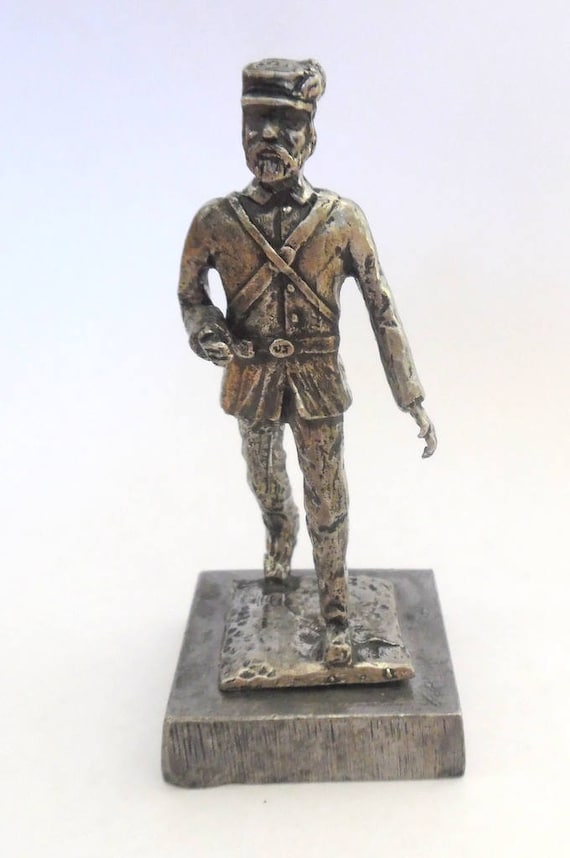 PEWTER SOLDIER Civil War 1861-1865 Signed K.S. Vintage Base - Etsy