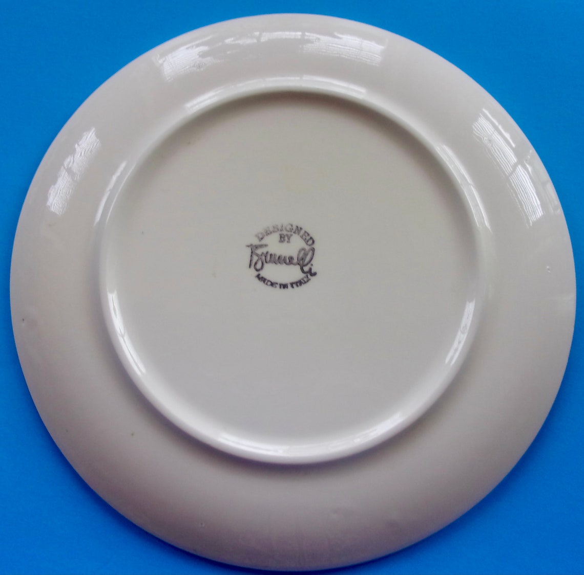 BRUNELLI ANTIQUING PLATE Designed Made Italy Vintage Ceramic - Etsy