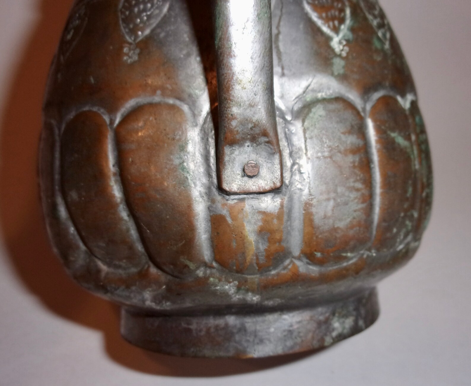 ANTIQUE PITCHER CHINA Metal Silver Wash Tin Over Copper - Etsy