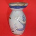 KEN EDWARDS TONALA Creamer Bottle Cruet Pottery Blue Bird Dove Gray ...