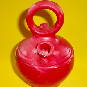 BOTIJO WATER JUG Pottery Spanish Hand Painted Made White Clay Dual ...