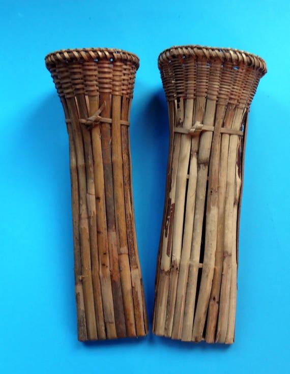 BAMBOO KNIFE SHEATHS Dart Quivers Pair Vintage Antique Thai - Etsy