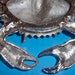CRAB SILVER COLORED Metal Vintage Welded Made in India Nautical ...