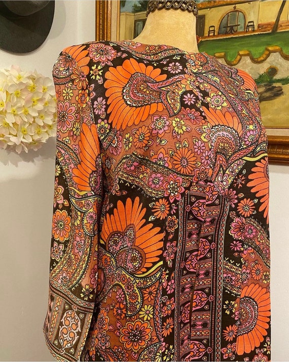 Psychedelic Mod Dress Pant Suit - Gem