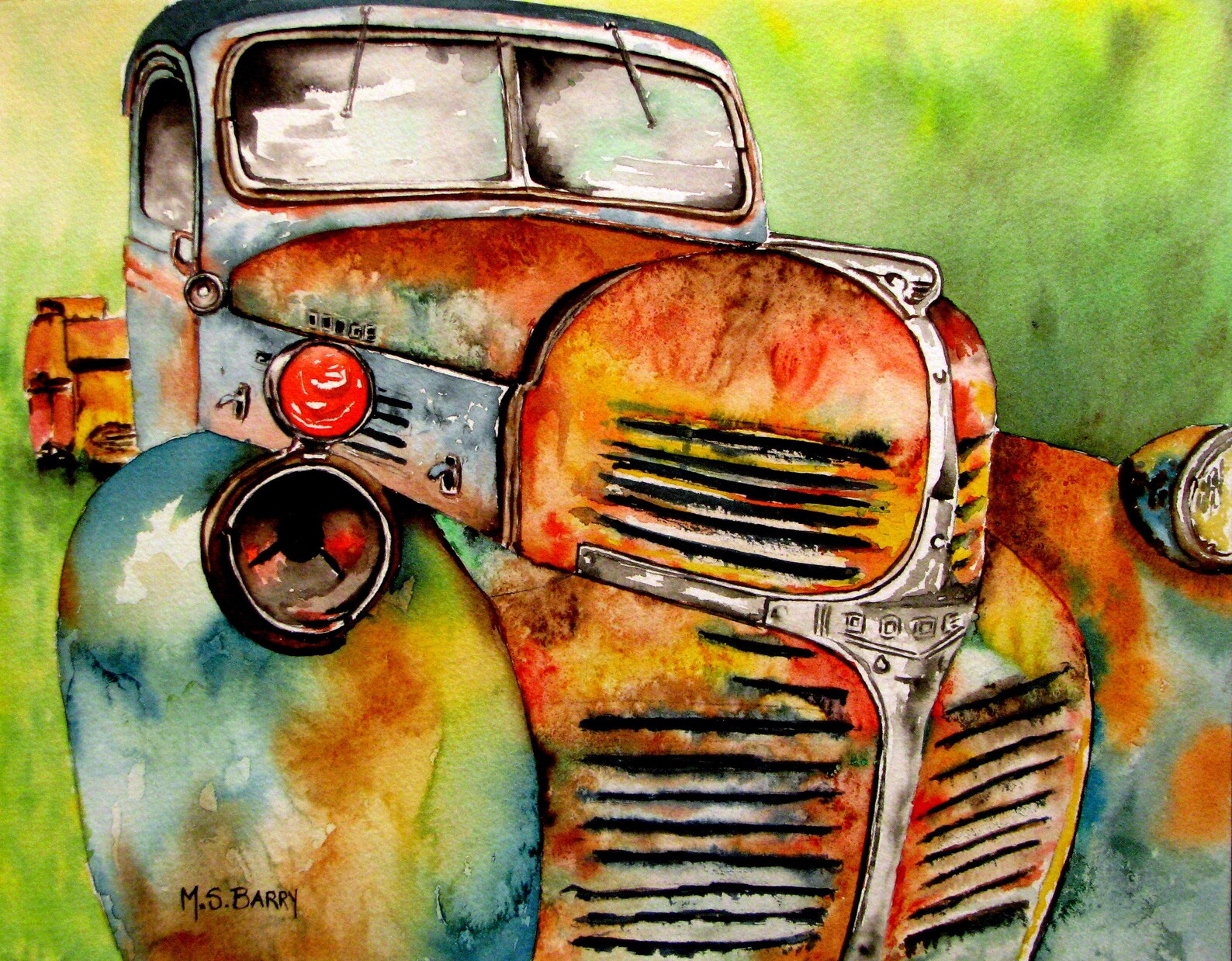 Blast From the Past - Watercolor Print of an Original Piece of Artwork ...