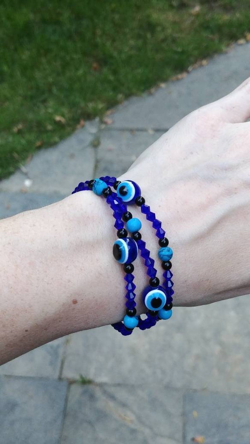 Evil Eye Bracelet, Blue Jewelry, Voodoo, Blue Eyes, Unusual Gifts ...