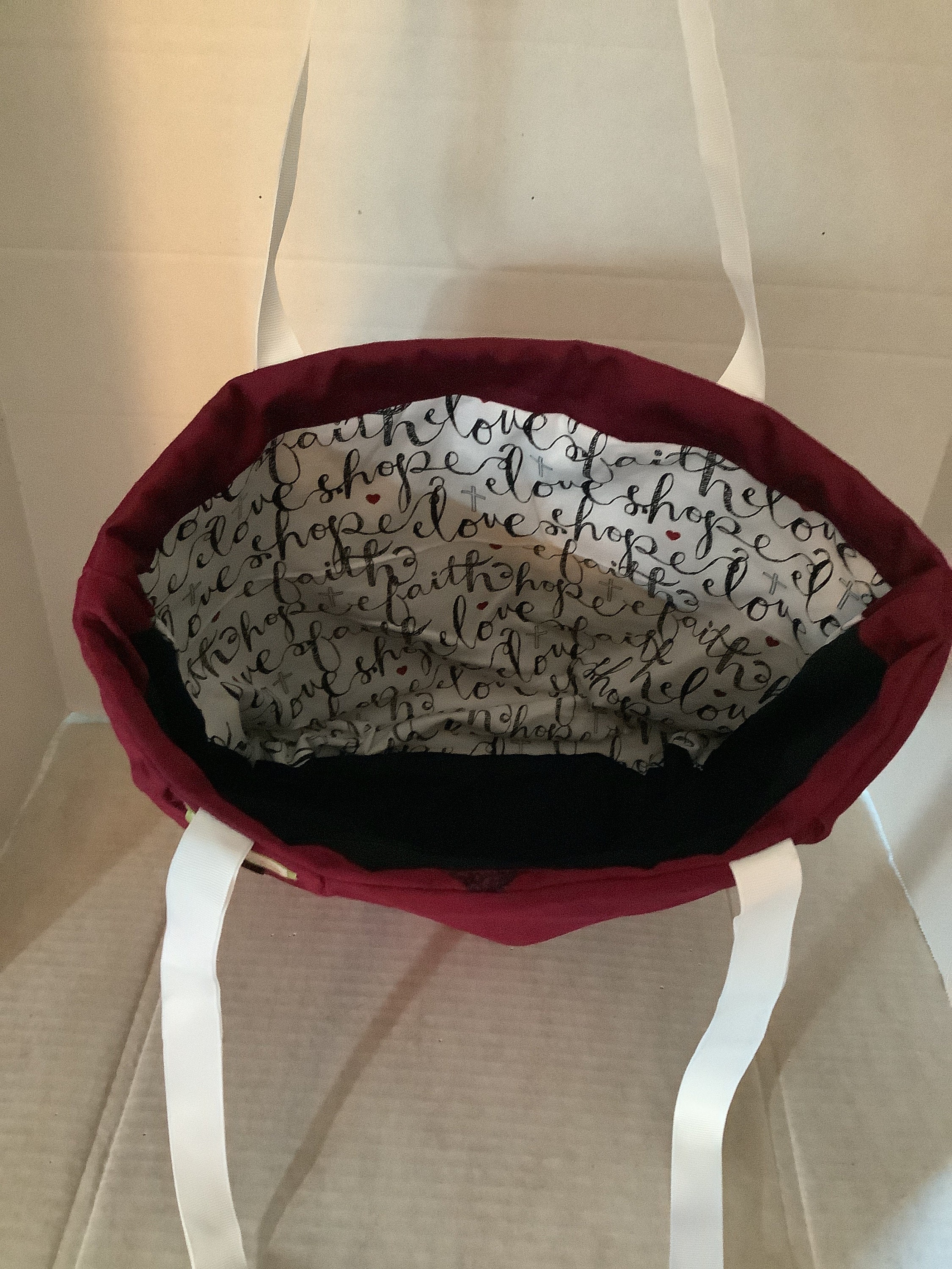 Maroon Bucket Bag With Wooden Cross - Etsy