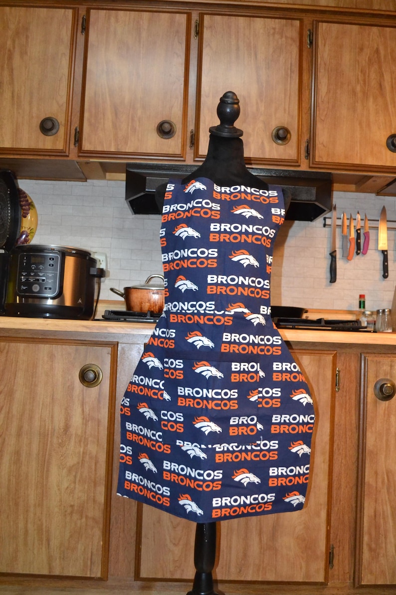 Bronco NFL Apron - Etsy