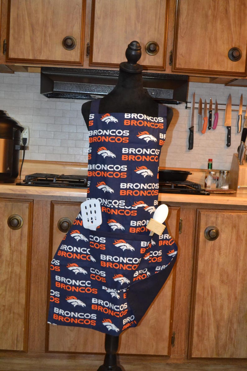 Bronco NFL Apron - Etsy