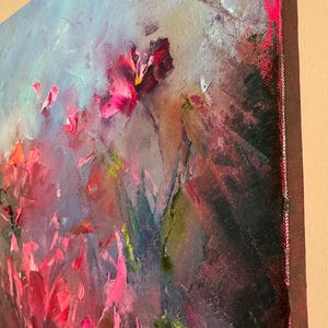 Peonies Art. Original Oil Painting. Contemporary Art. Flowers Canvas ...