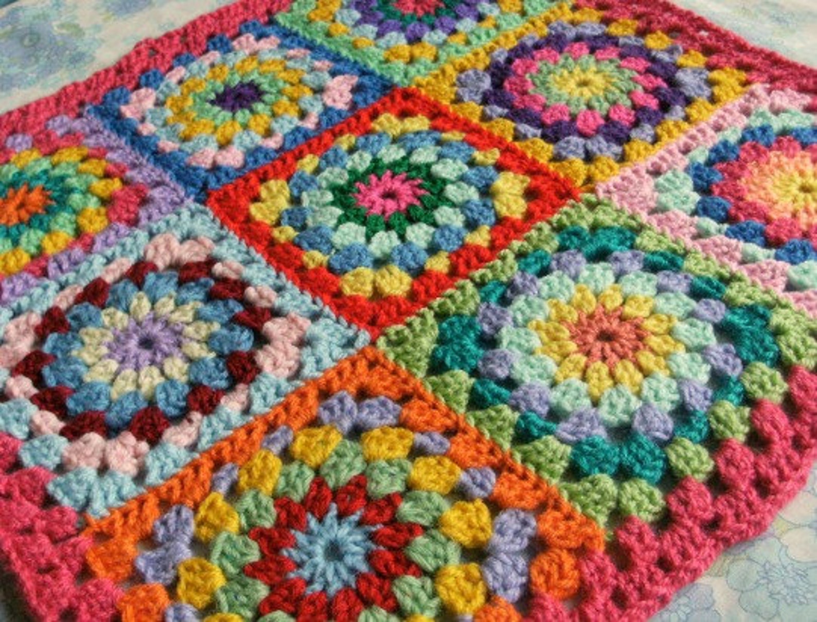 Granny Circle Crochet Cushion Cover PATTERN PDF DIY 1 Pattern - Etsy