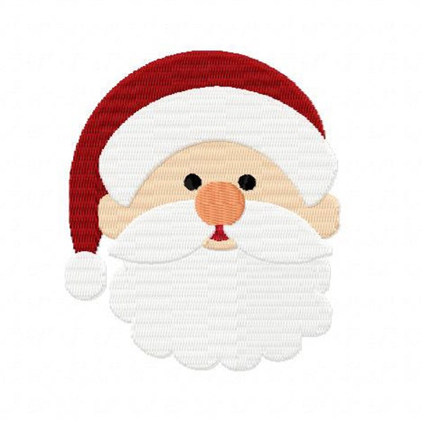 Santa Face Embroidery Design - Etsy