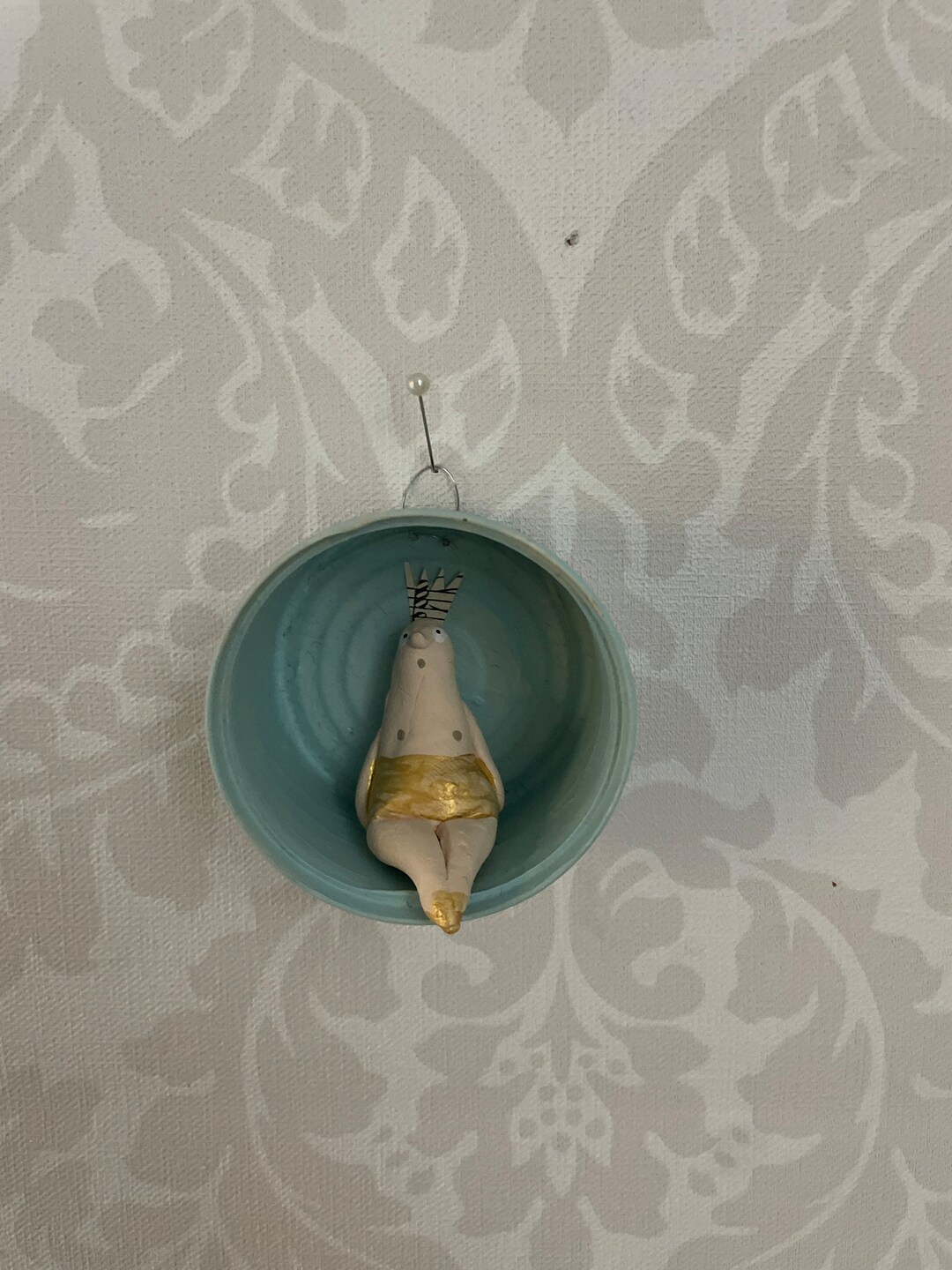 King in the Can, Ceramic Figure, Small Man Figure - Etsy