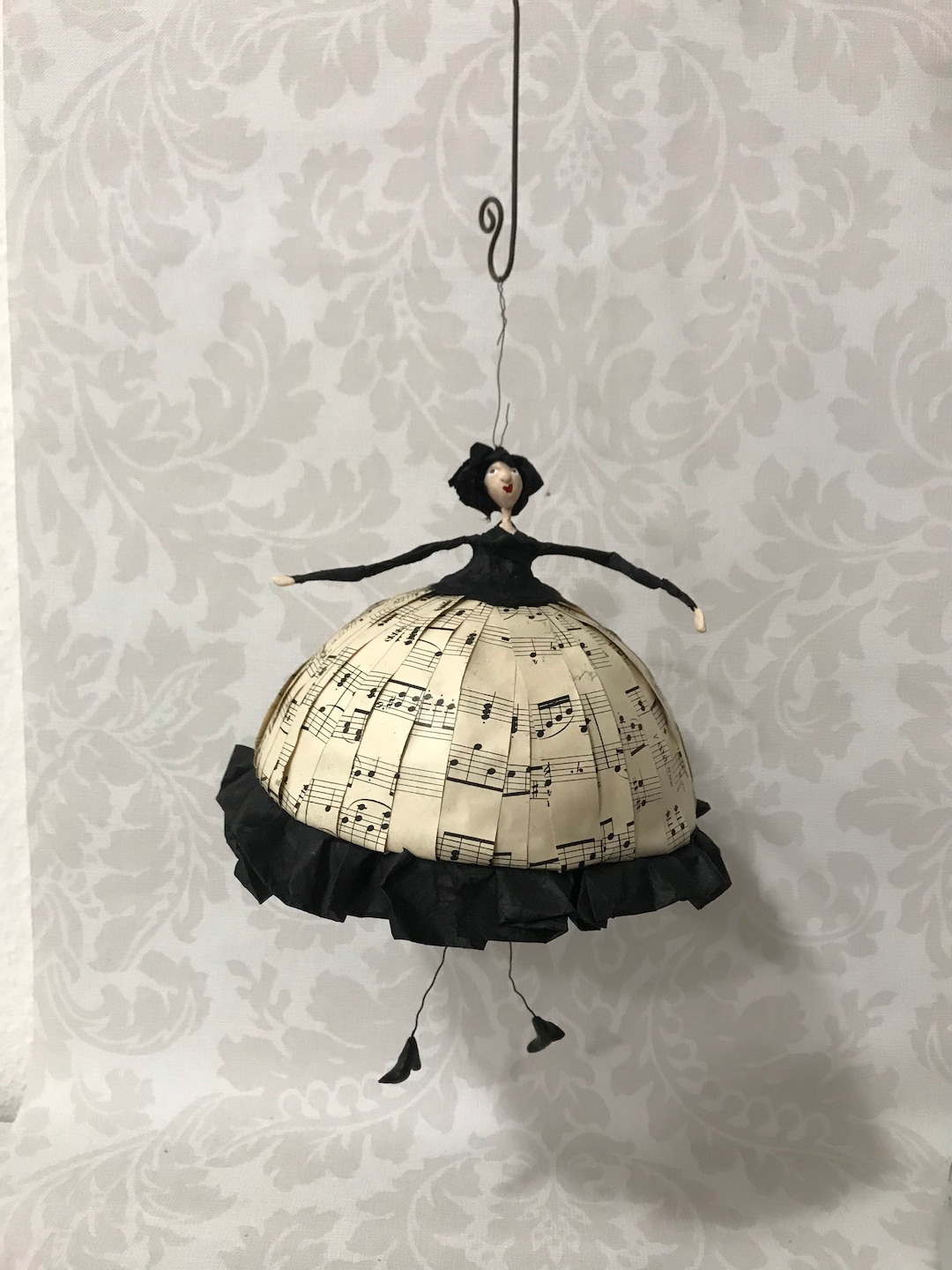 Paper Mache/paper Art Dancer for Hanging - Etsy UK