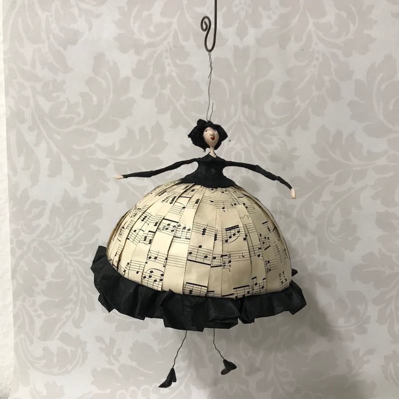 Hanging Paper Mache Doll - Etsy UK