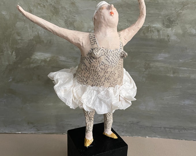 Prima Ballerina, Papier-maché Sculpture, Dancer, Paper Art - Etsy