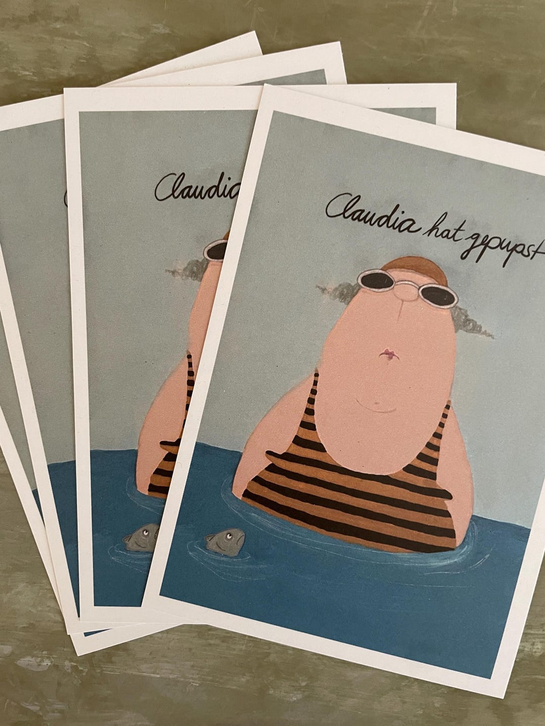 Greeting Cards, Funny Cards, Cards With a Statement, Claudia - Etsy