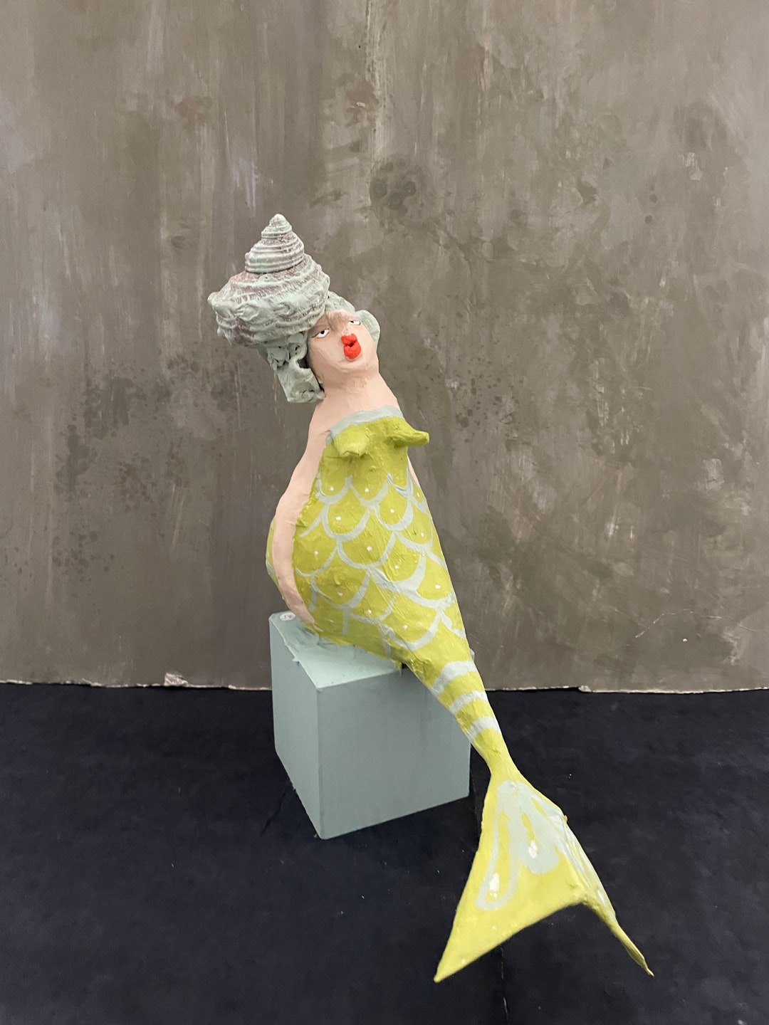 Mermaid, Nymph, Papier-maché, Ceramic, Paper - Etsy