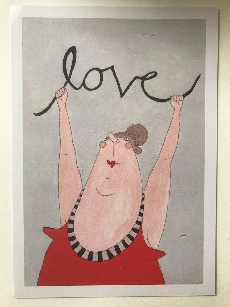 Set of Postcards Print From Original Artwork Funny Postcards - Etsy