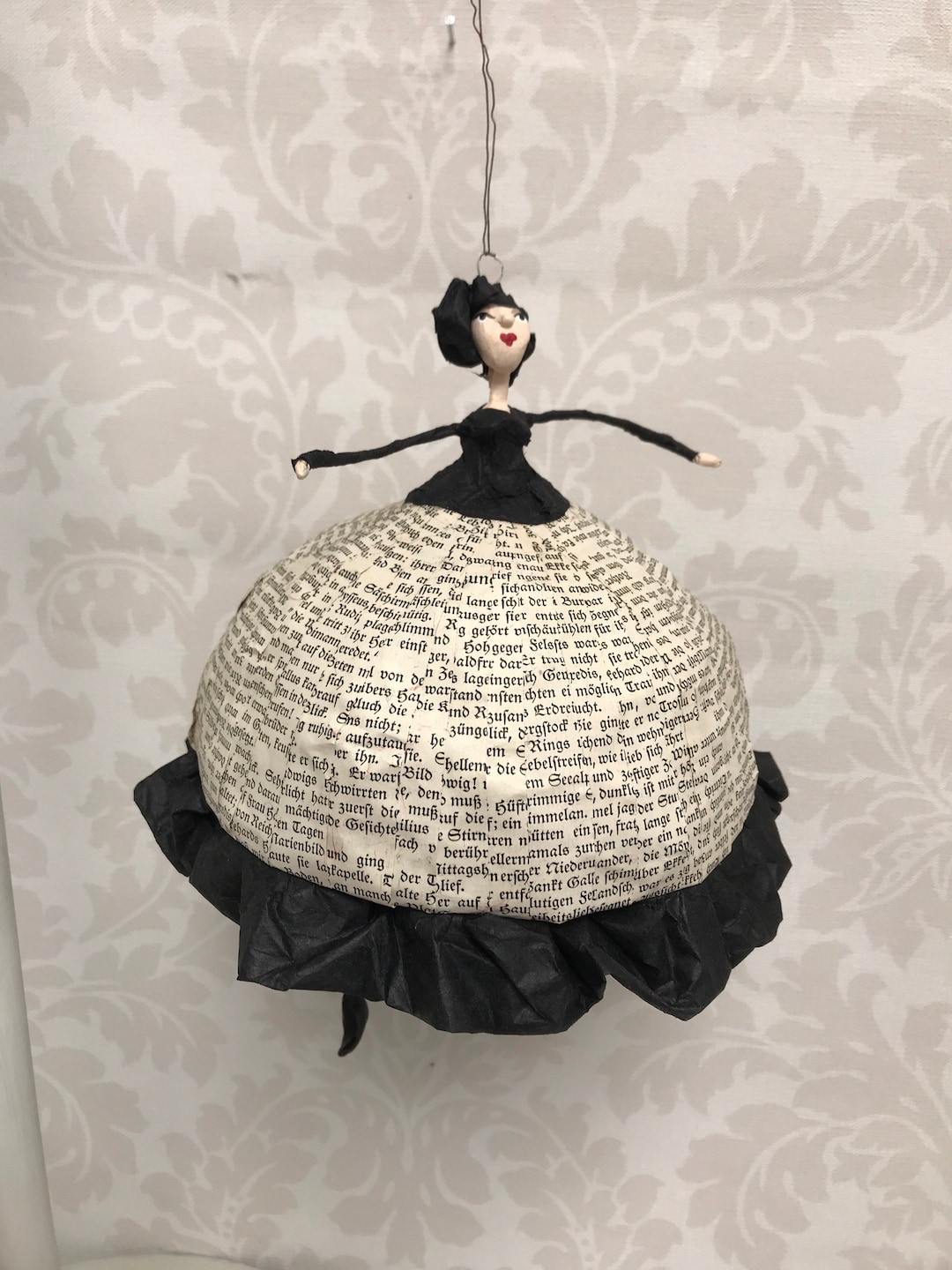 Paper Mache/paper Art Dancer for Hanging, Dancer - Etsy