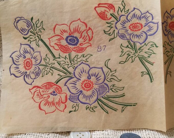 Custom Listing for A Flint 3 Patterns of Vogart Textilprints - Vintage ...
