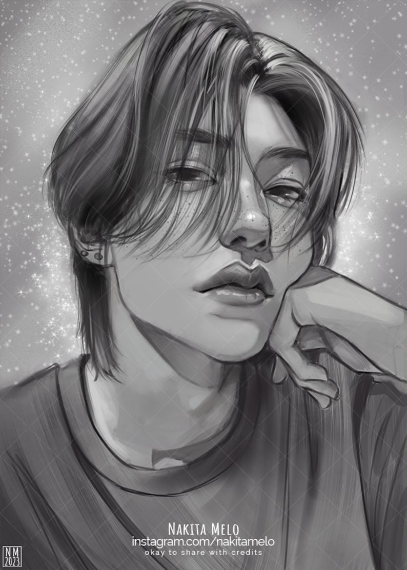 Felix Stray Kids SKZ KPOP Fanart Digital Painting - Etsy