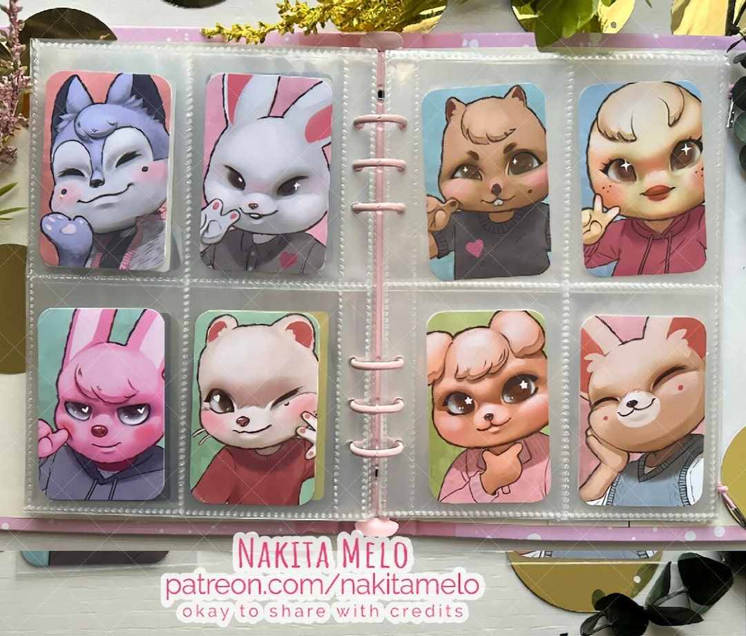 Skzoo Photocards - SKZ - KPOP - Fanart - Digital Painting - Etsy