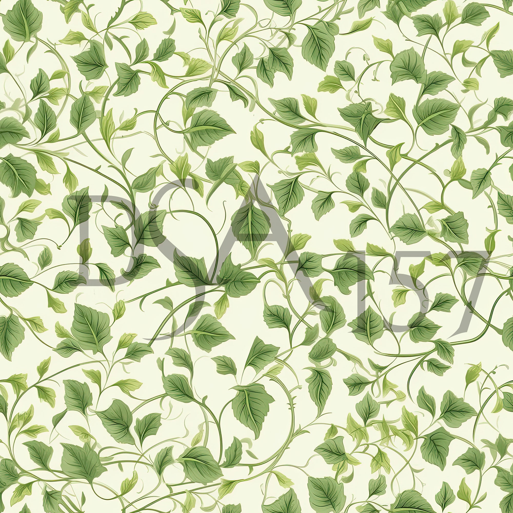 Country Cottage Leaves and Vines Digital Wallpaper Digital Paper Design ...