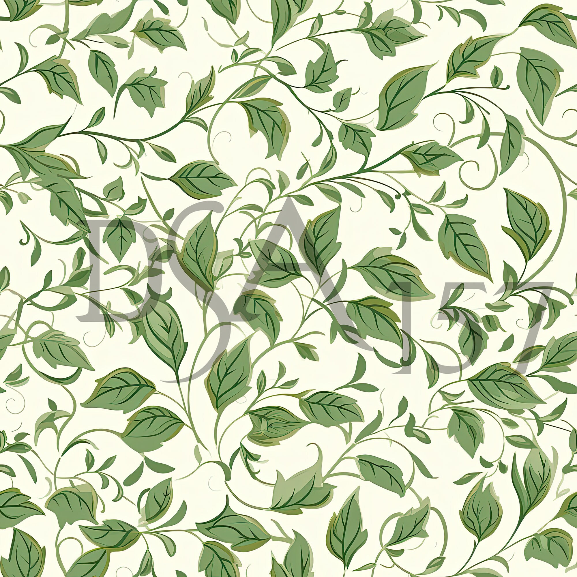 Country Cottage Leaves and Vines Digital Wallpaper Digital Paper Design ...