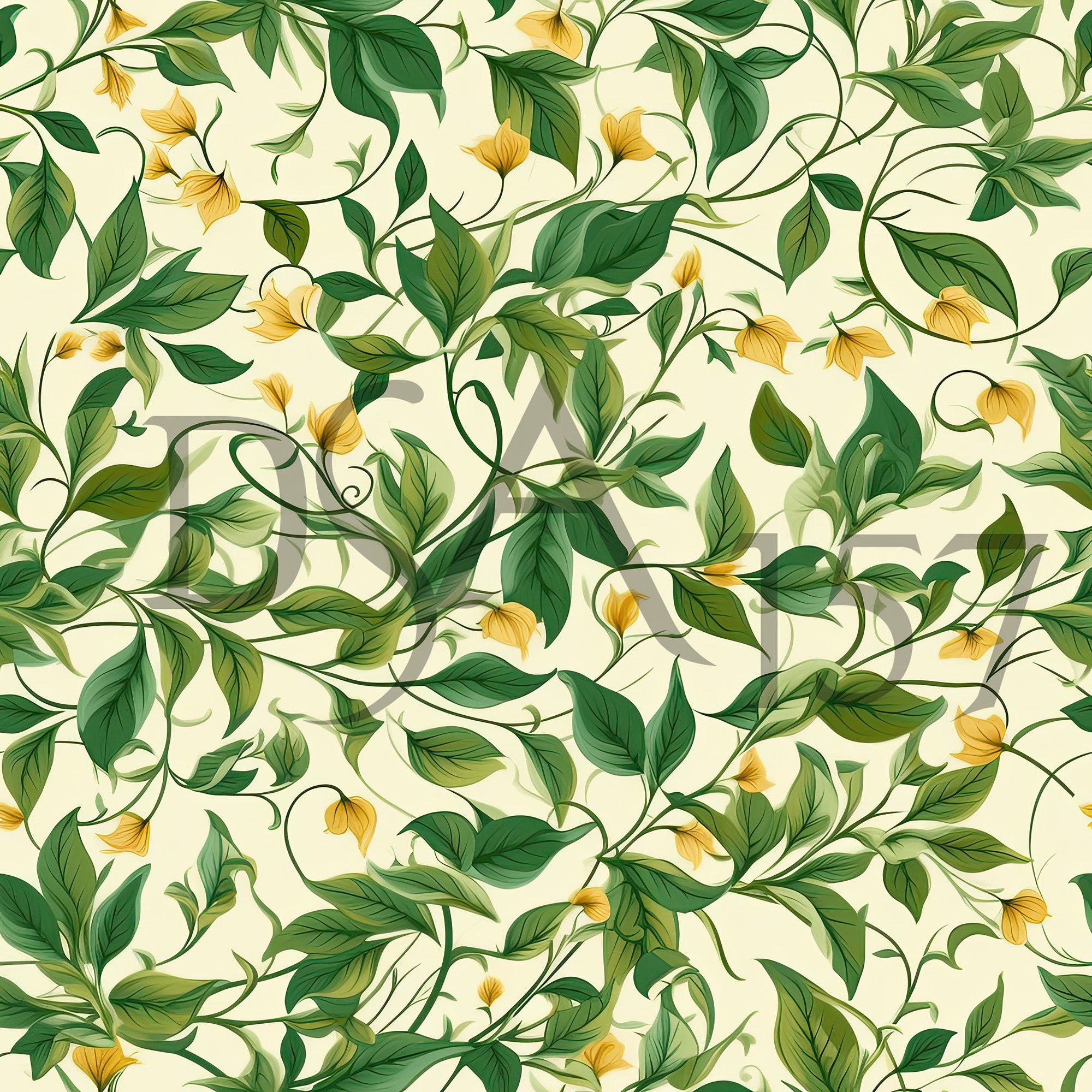 Country Cottage Leaves and Vines Digital Wallpaper Digital Paper Design ...