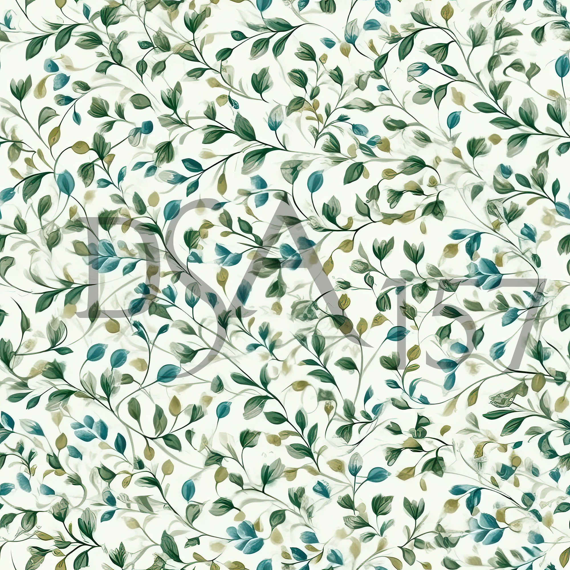 Country Cottage Leaves and Vines Digital Wallpaper Digital Paper Design ...