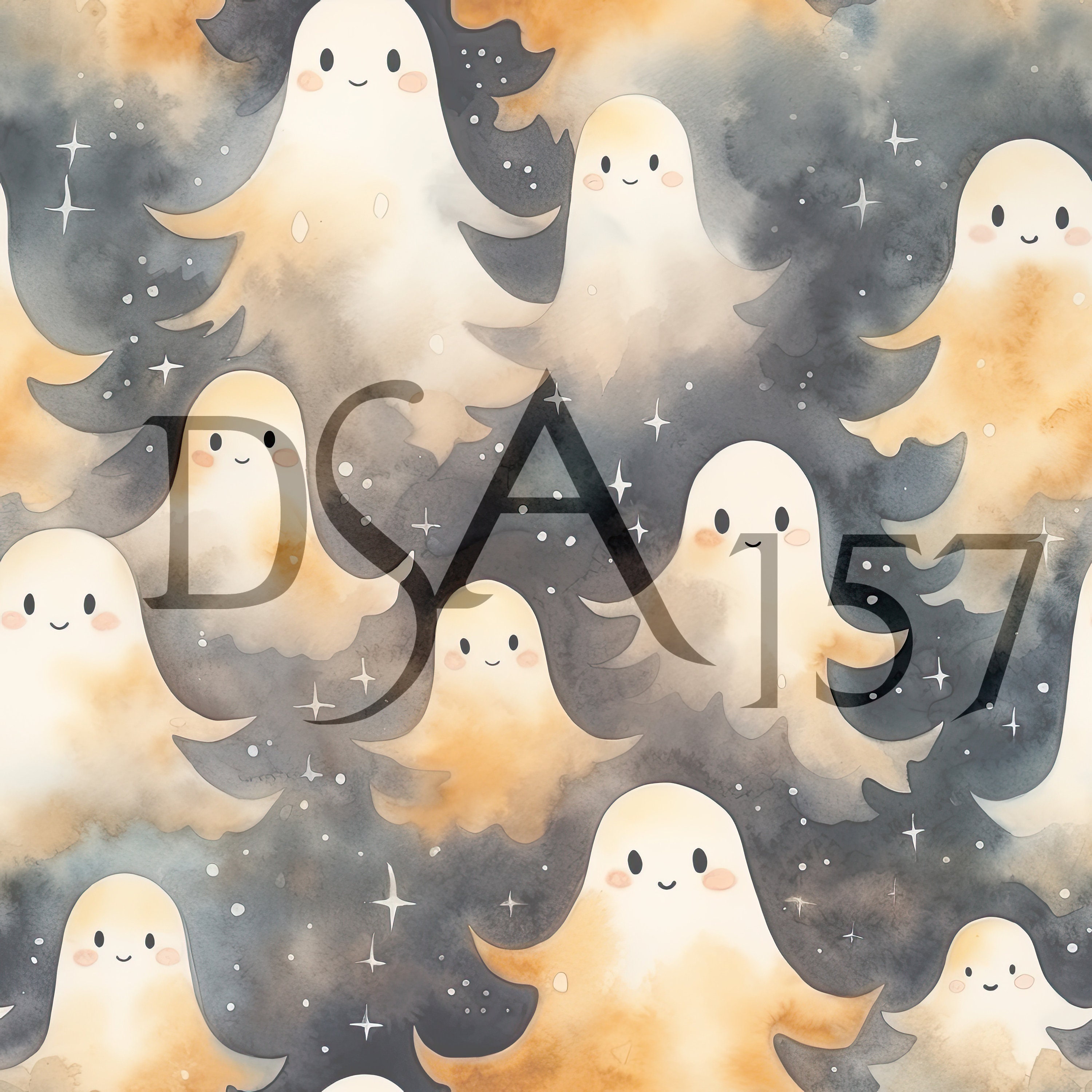 Watercolor Halloween Digital Wallpaper Digital Paper Design - Etsy