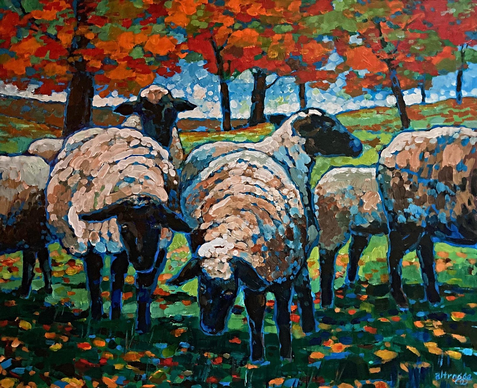 Autumn Flock (fine Art Print) - Etsy