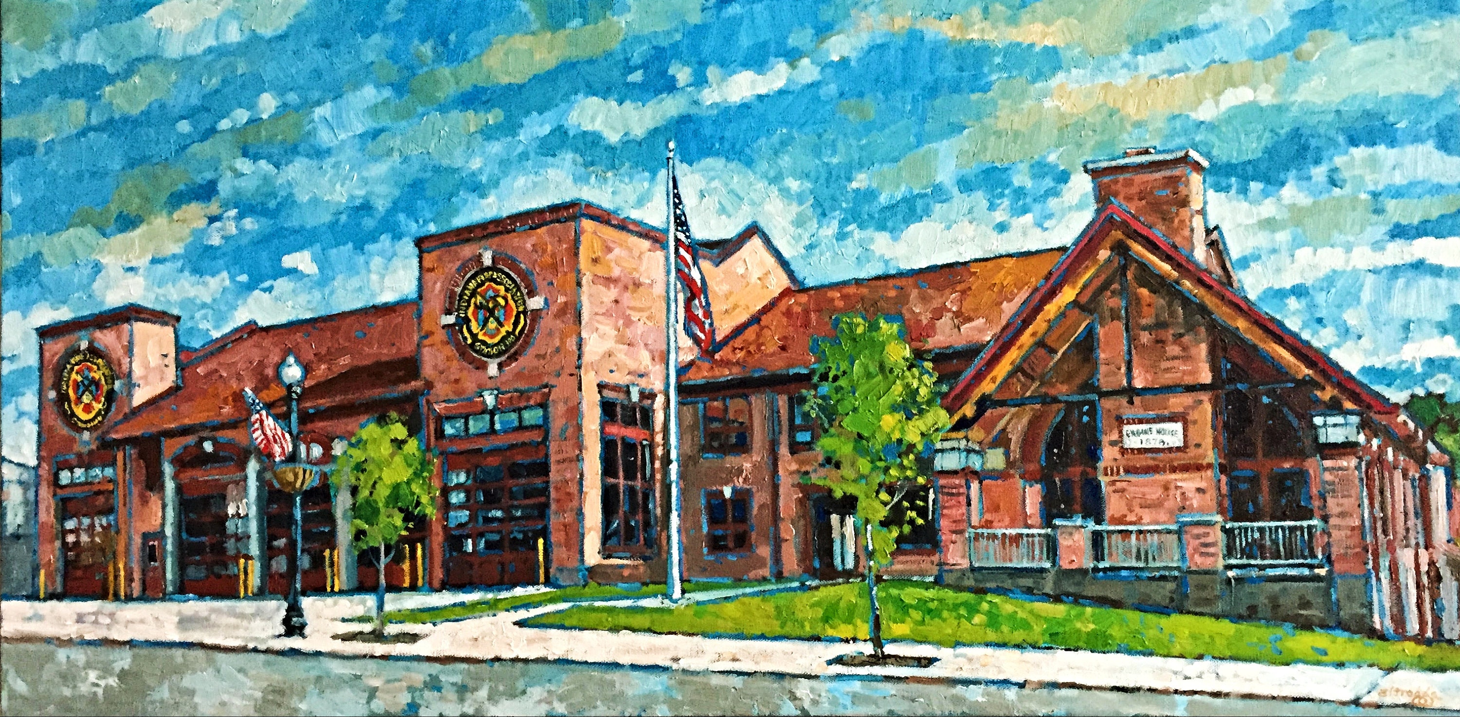 Vitra Fire Station Painting