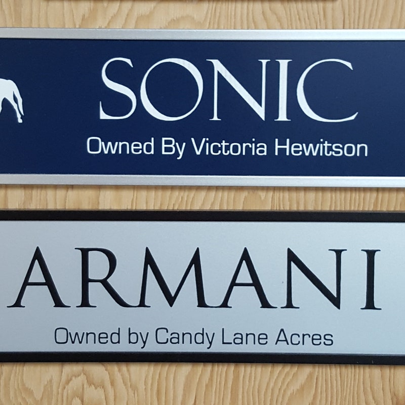 Stall Name Plate - Etsy