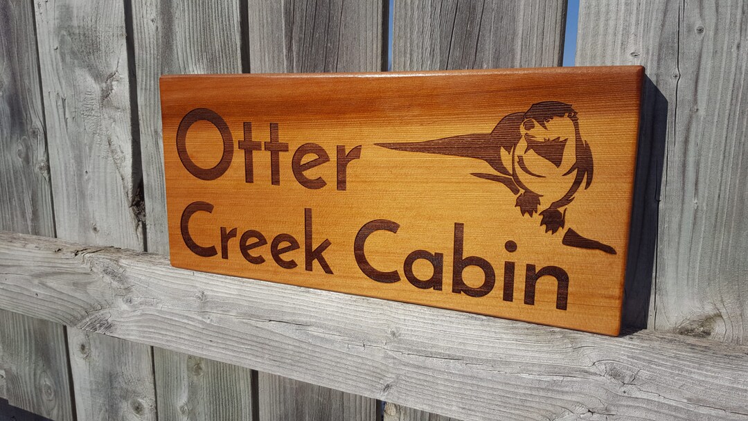 Home & Cottage Sign Pool Sign Address Sign Cabin Sign Red Cedar Your ...