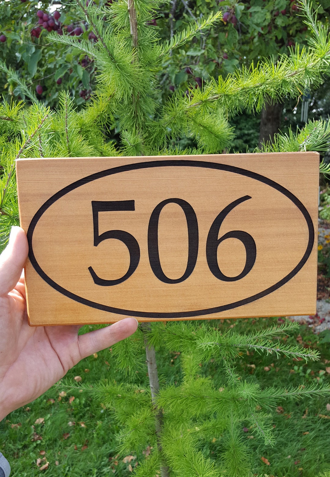 Address Sign Address Number Cedar Address Number Sign - Etsy