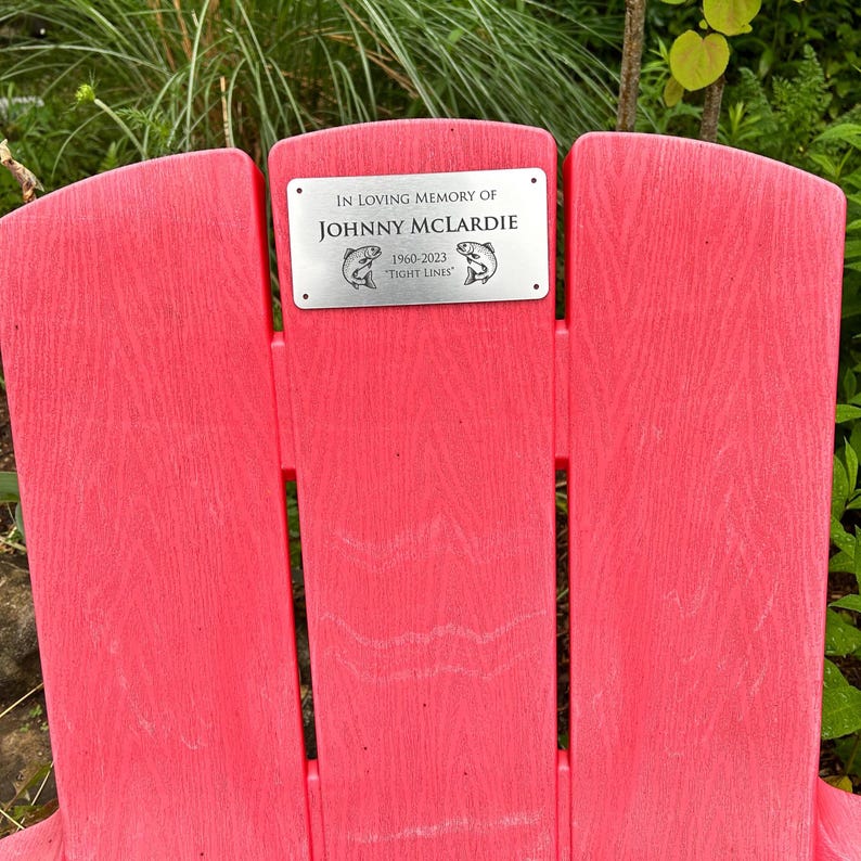 Memorial Bench Plaque Personalized - Etsy