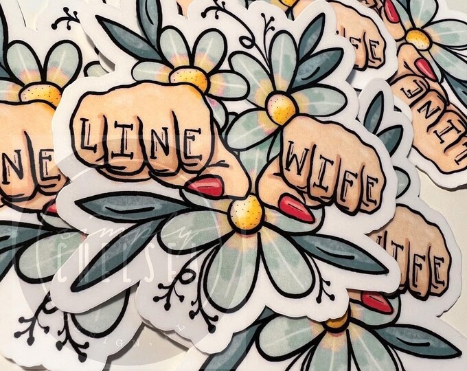 Line Wife Decal Linewife Decal Lineman Wife Decal Journeyman Lineman ...