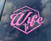 Line Wife Decal Linewife Decal Lineman Wife Decal - Etsy