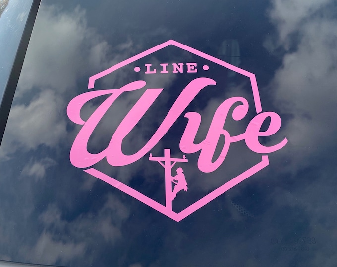 Line Wife Decal | Linewife Decal | Lineman Wife Decal | Journeyman ...