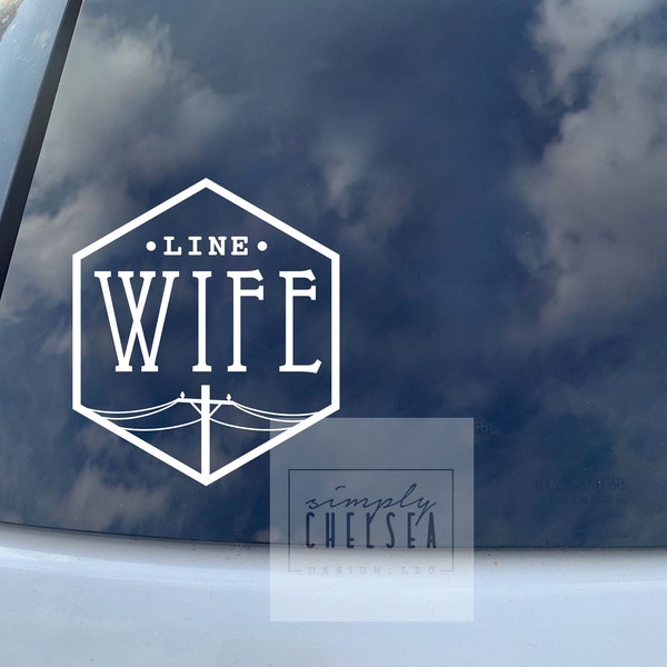 Lineman Wife Decal - Etsy
