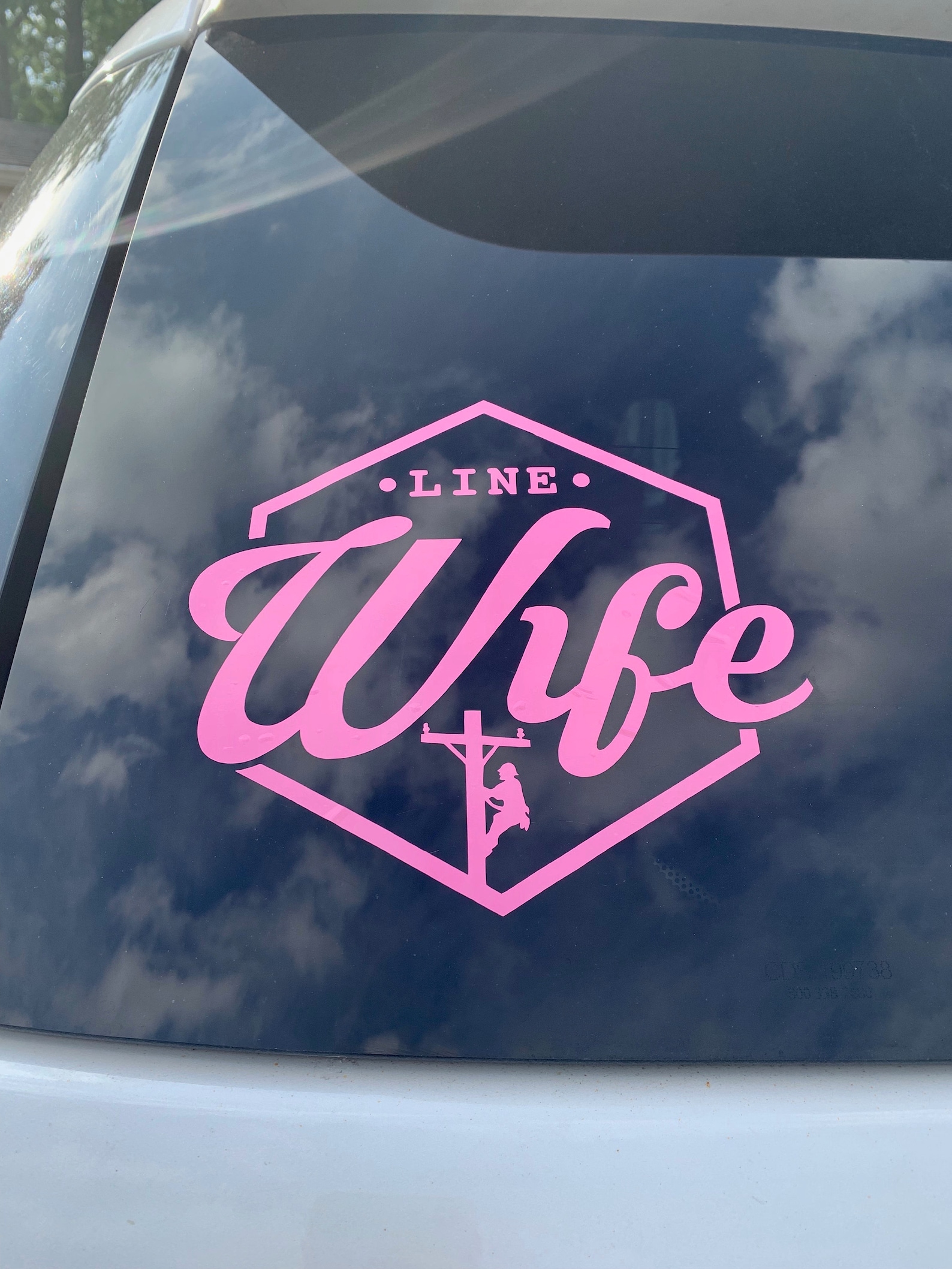 Line Wife Decal Linewife Decal Lineman Wife Decal - Etsy