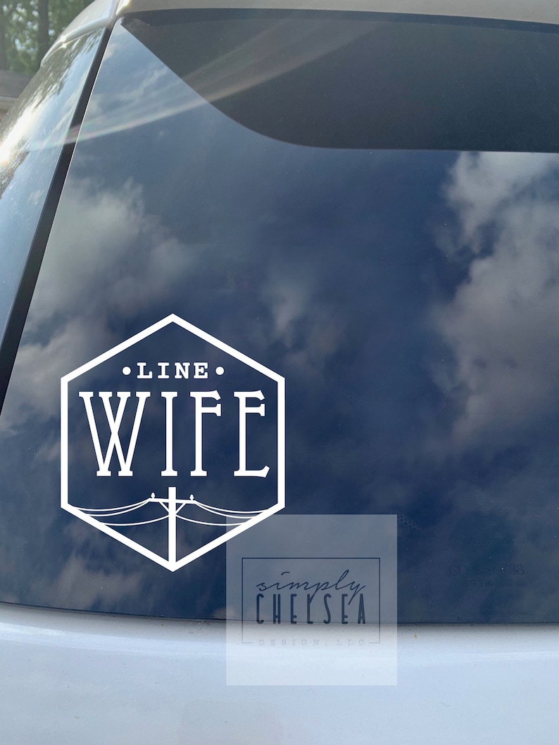 Line Wife Decal | Linewife Decal | Lineman Wife Decal | Journeyman ...