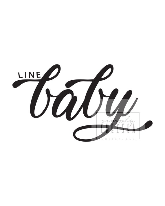 DIGITAL INSTANT DOWNLOAD Line Baby Design Lineman Child - Etsy