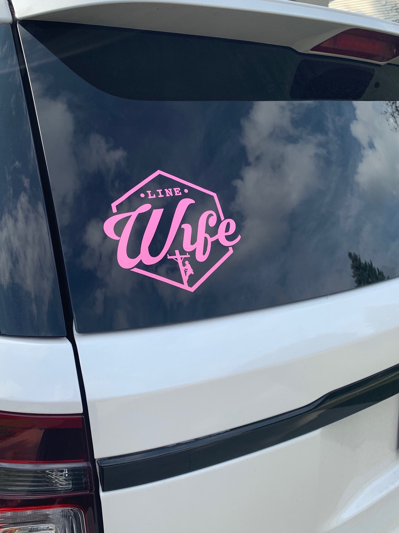 Line Wife Decal Linewife Decal Lineman Wife Decal - Etsy