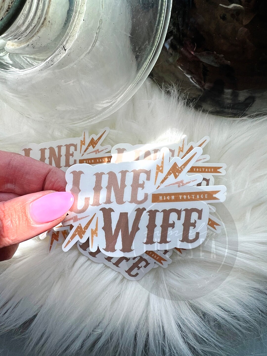 Line Wife Bolts Sticker Linewife Decal Line Life Stickers Line Life ...